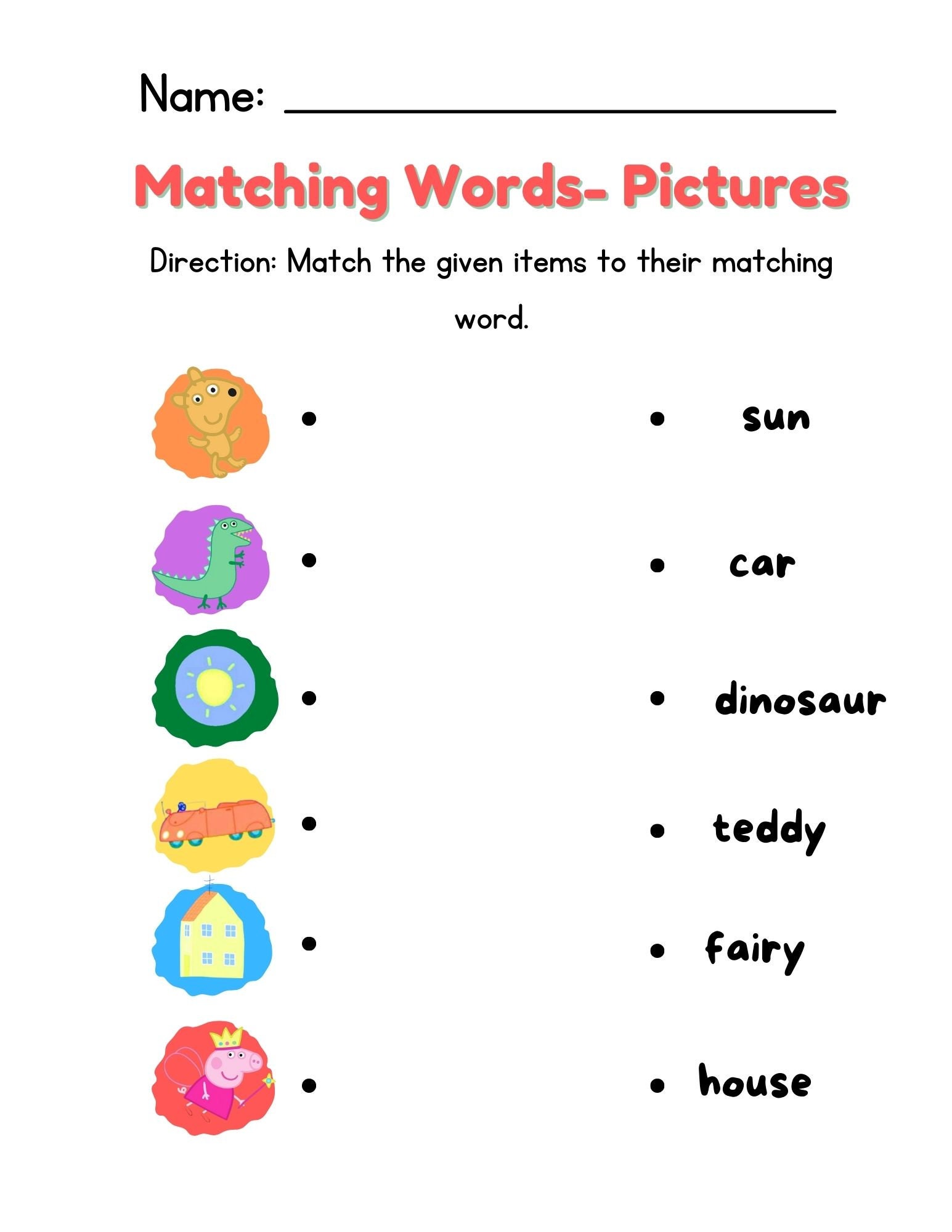 Peppa Pig Themed Preschool Fun Learning Activities - Etsy