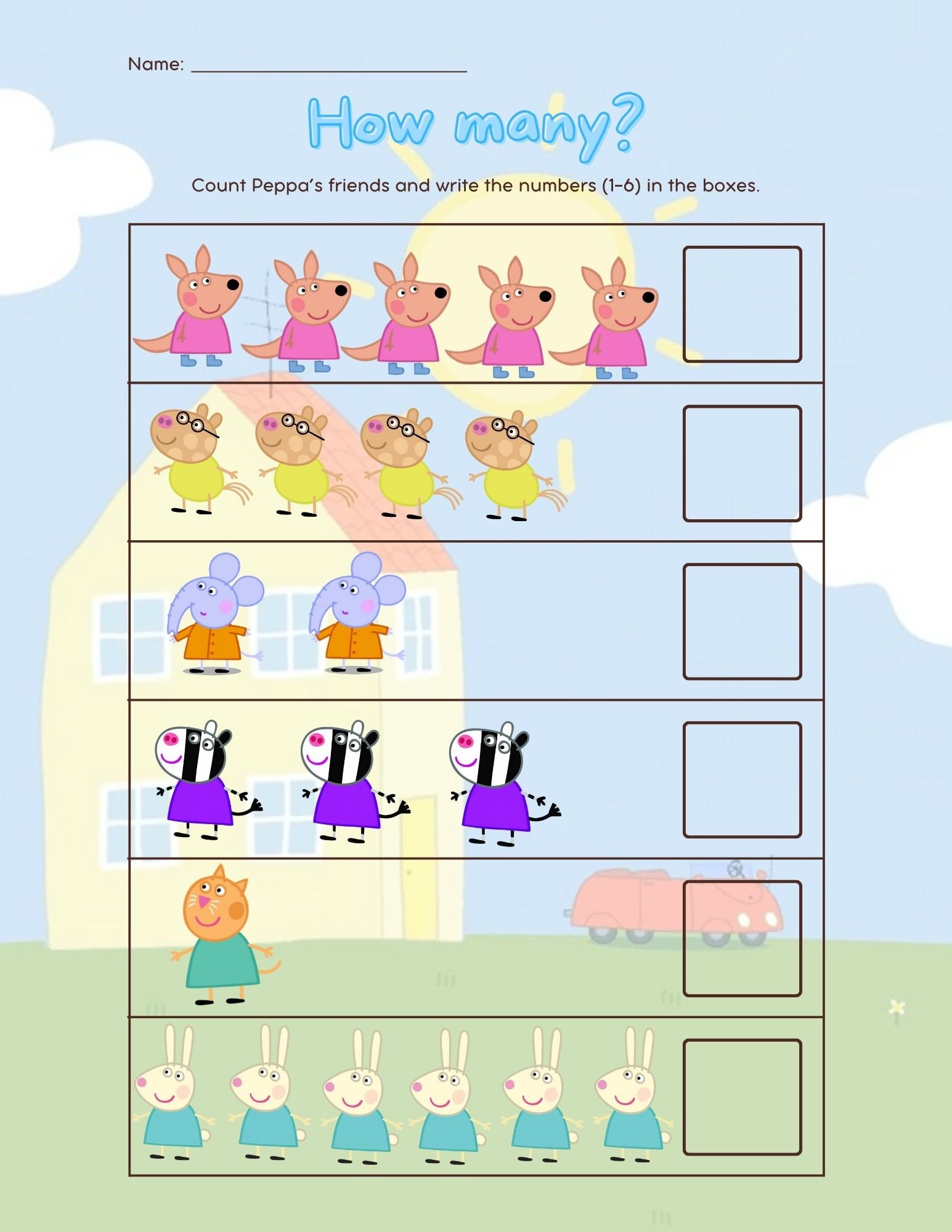 Peppa Pig Themed Preschool Fun Learning Activities - Etsy