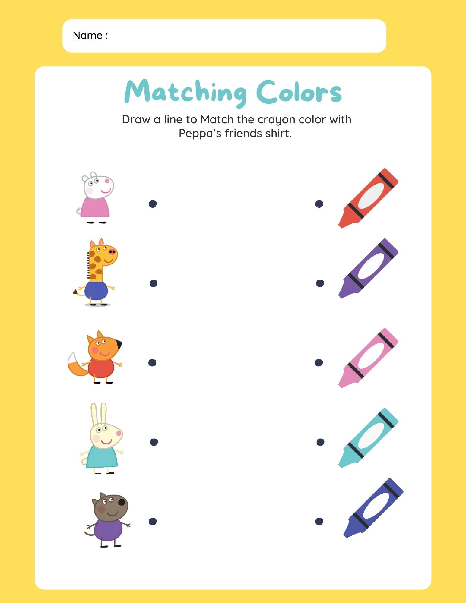 Peppa Pig Themed Preschool Fun Learning Activities - Etsy