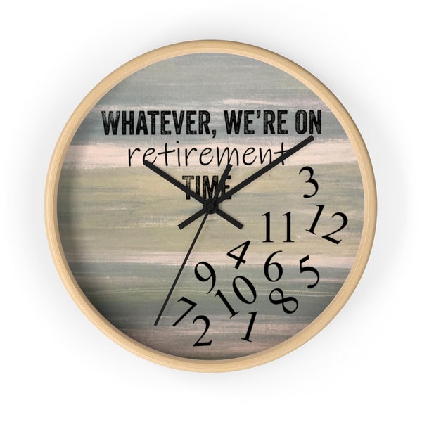 Whatever Clock - Etsy