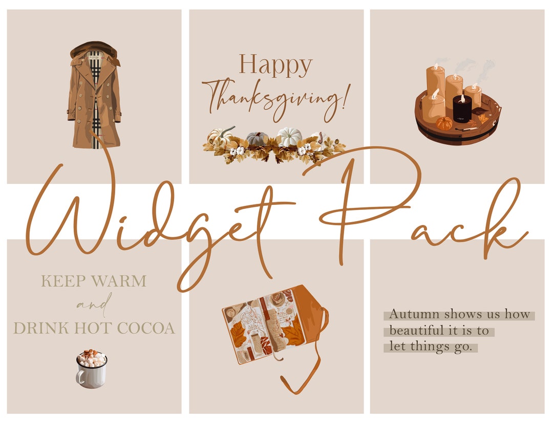 Autumn Quotes and Art Work Widgets Soft Neutral Nude iPhone Widgets ...