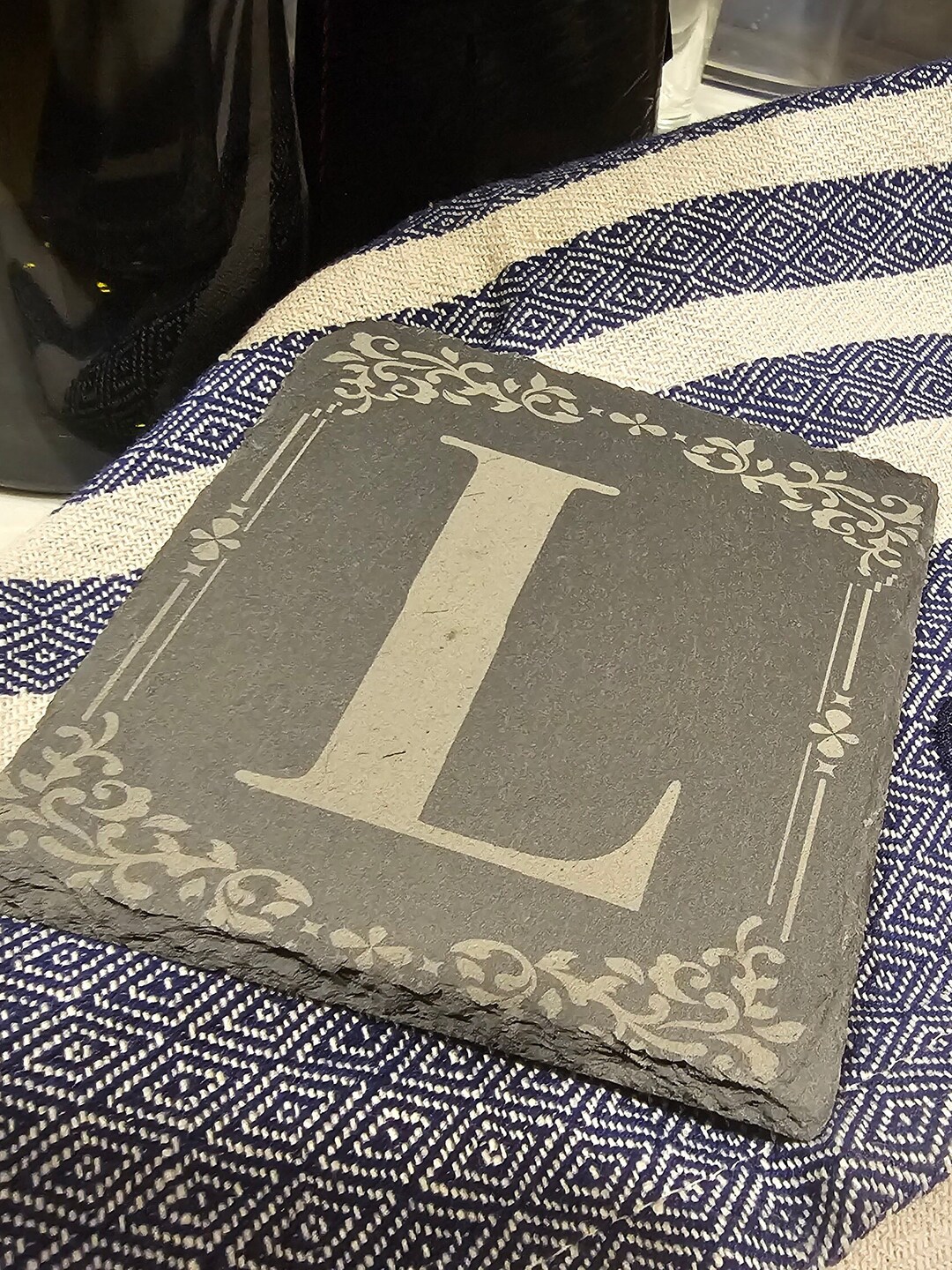 Personalized 4''x4'' Square Slate Coasters. - Etsy