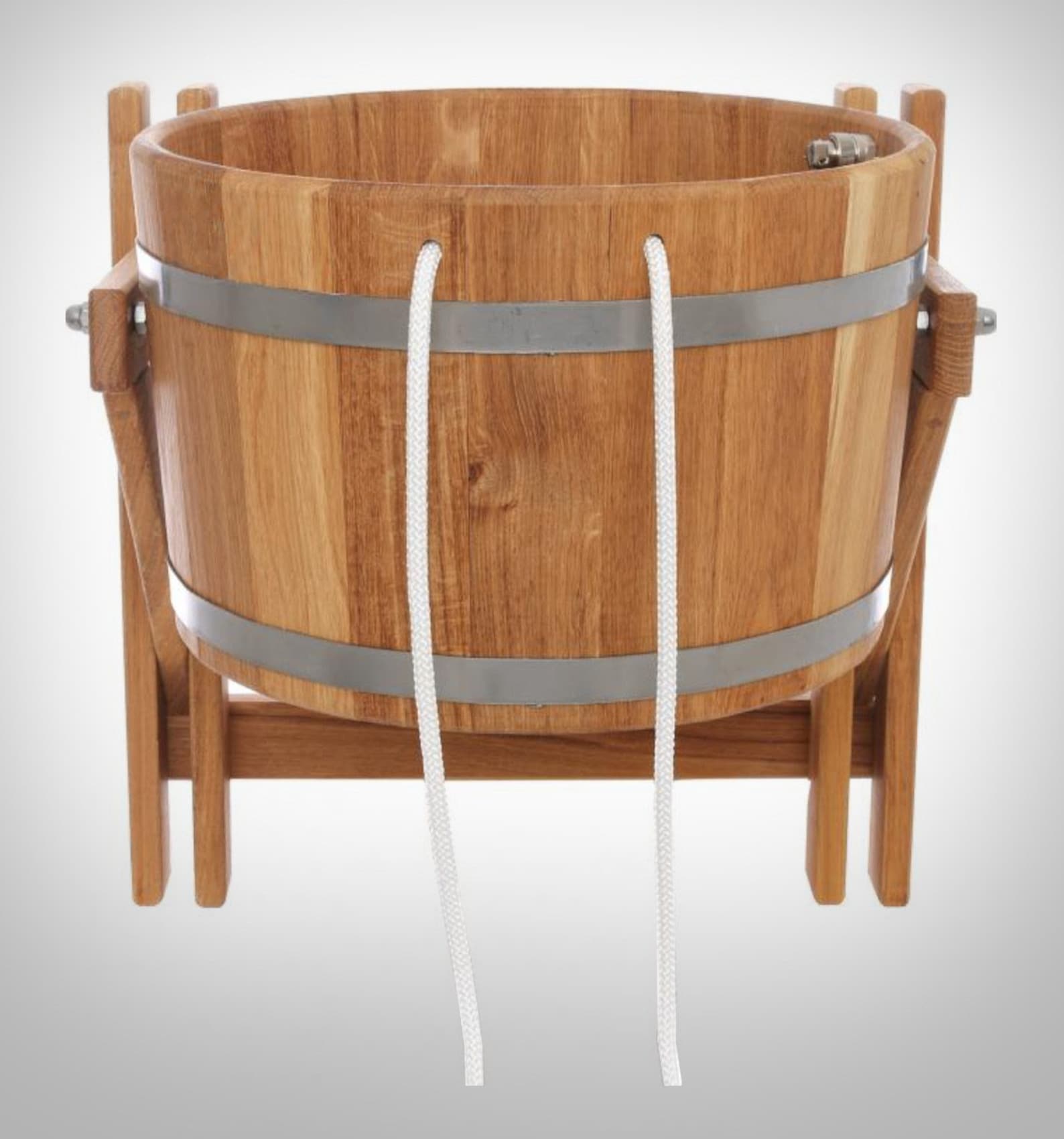 Sauna Bucket Shower 20L — 22L OAK Wood Russian Bath - Extreme ...