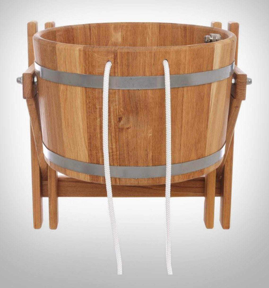 Sauna Bucket Shower 20L — 22L OAK Wood Russian Bath - Extreme ...