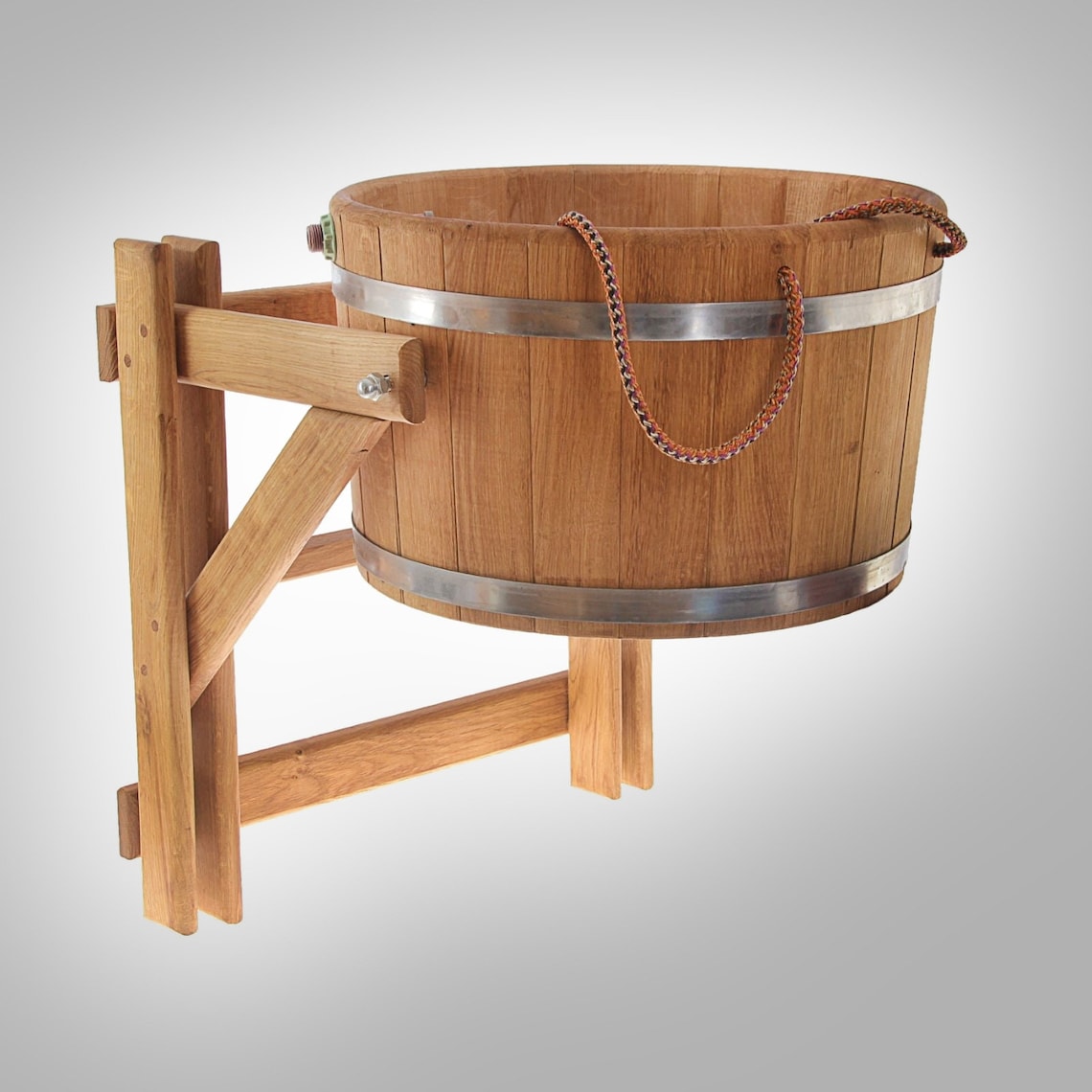 Sauna Bucket Shower 33L 9 Gal OAK Wood Finnish Sauna - Etsy