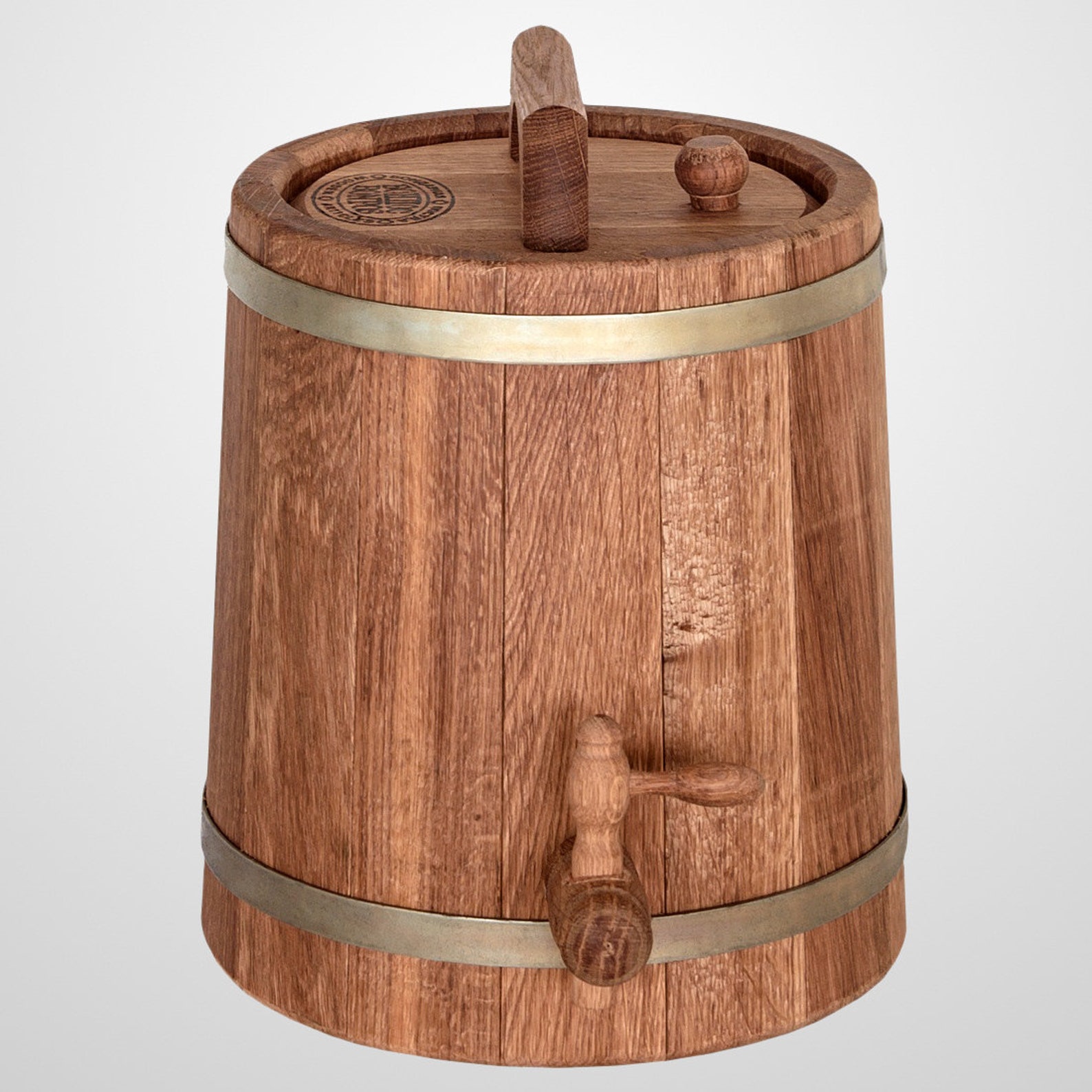 Cone-type Oak Barrel 3L 5L 10L Wine Cask Bourbon - Etsy