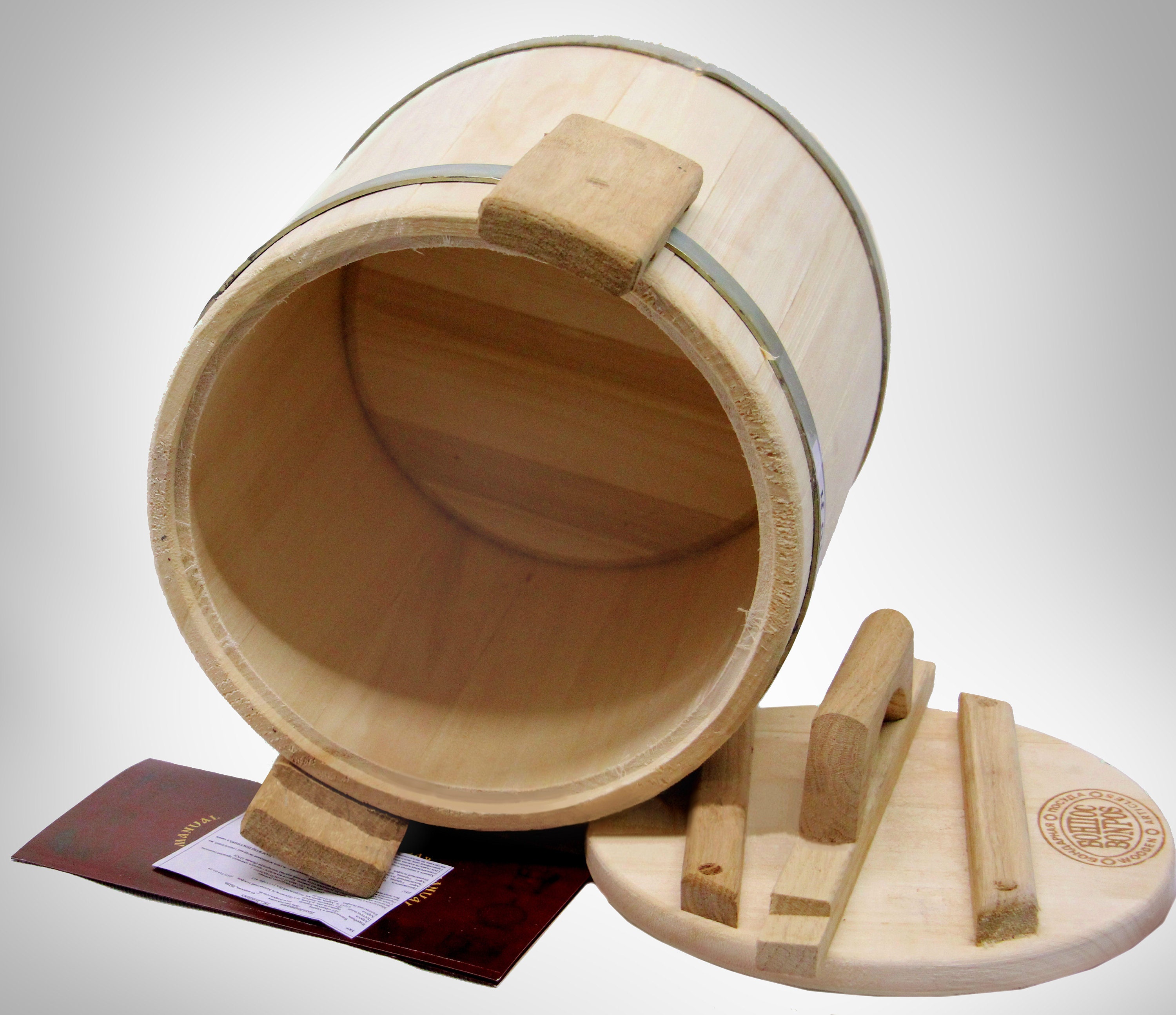 Wooden Barrel [1L , 3L , 5L] With Lid | Honey Jar — Kitchen Storage ...