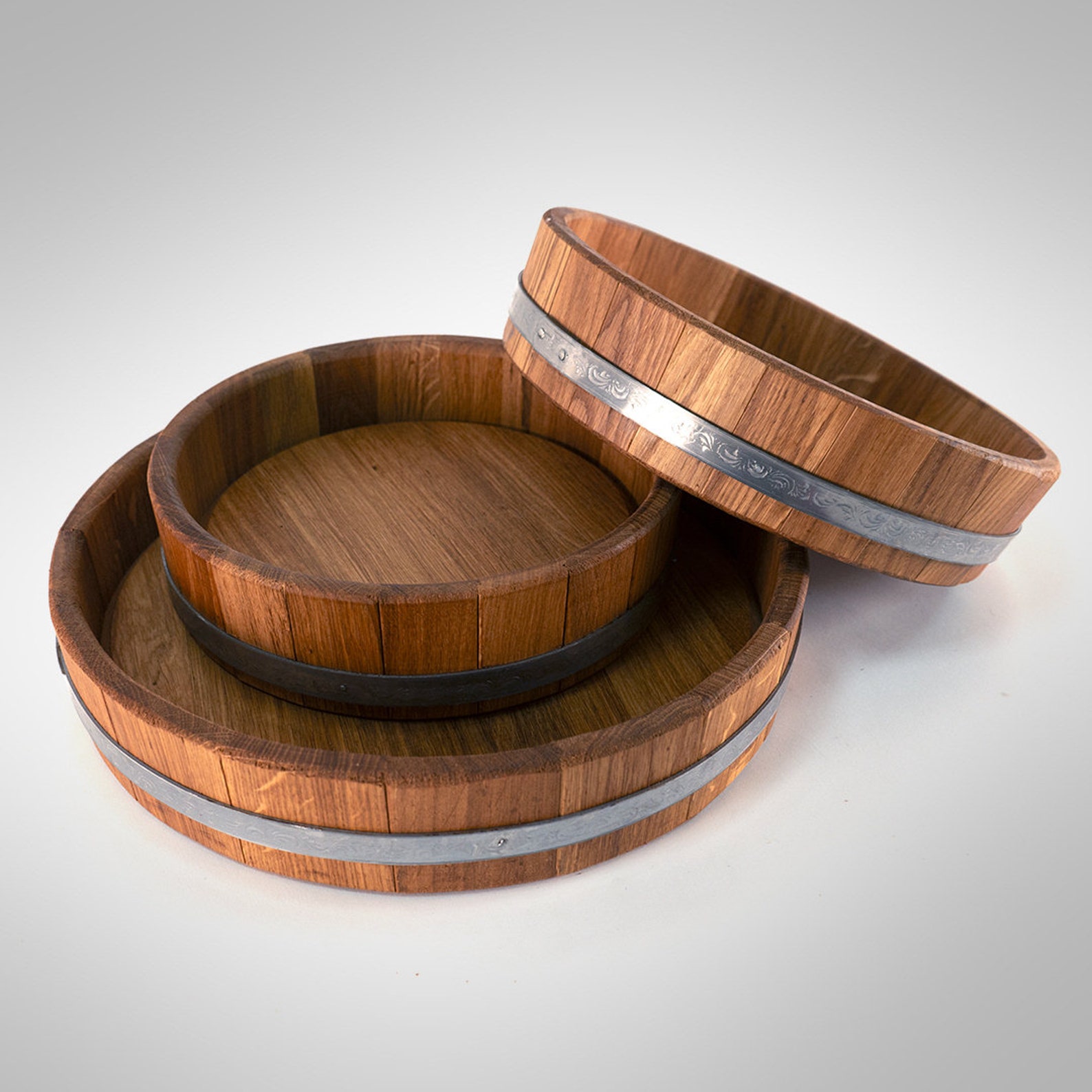 Oak Tray / Wooden Kitchen Utensils Handmade Serving - Etsy