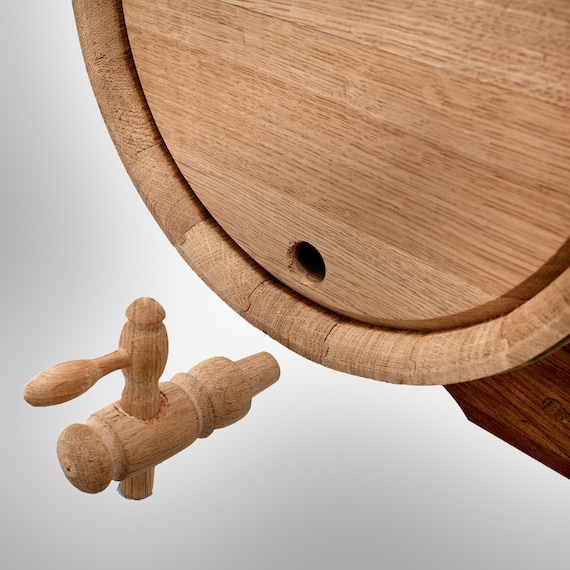 Wooden Barrel Tap NEW Solid Hardwood Spigot Wine Cask | Etsy