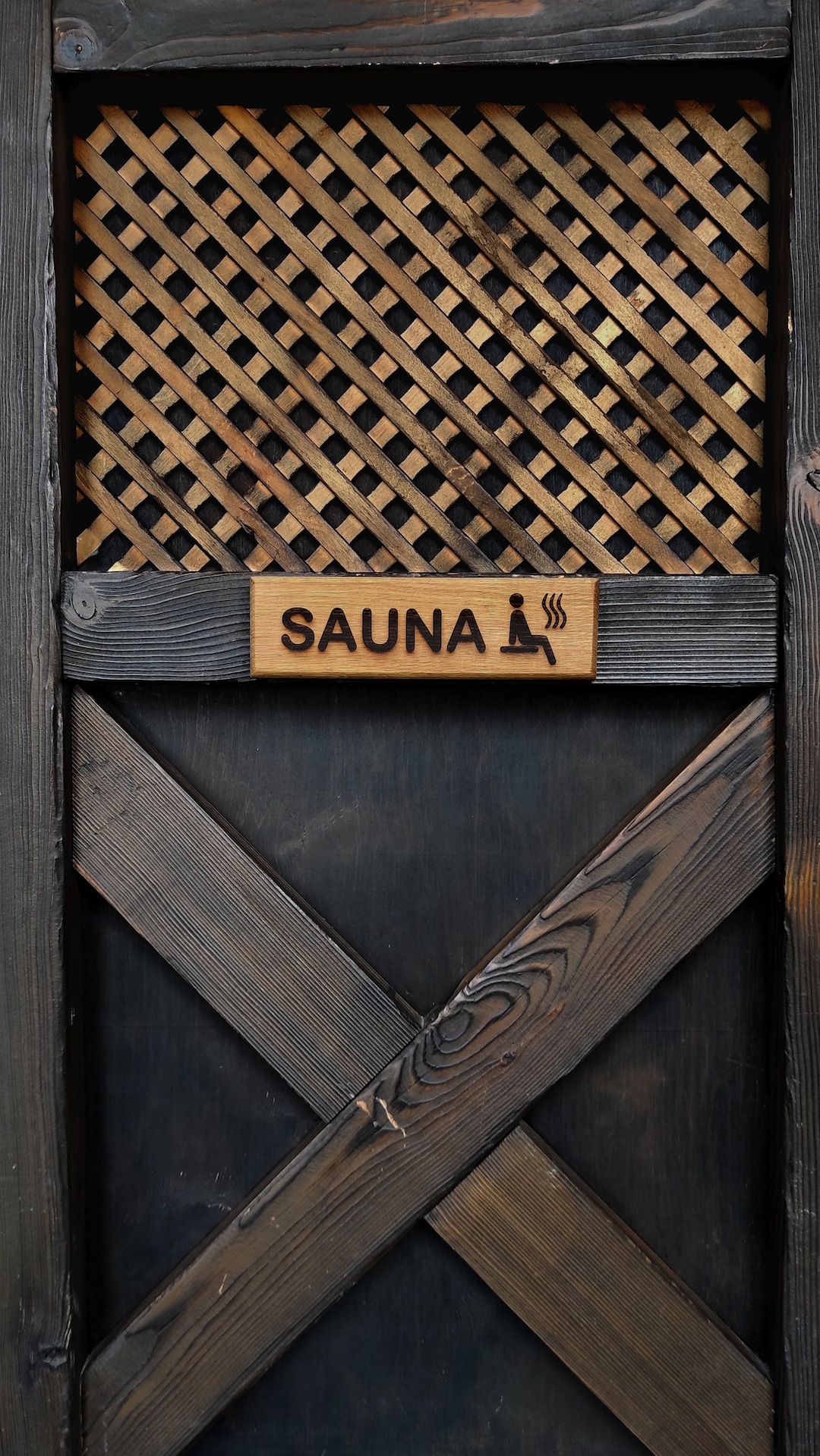 Sauna Sign — Oak Personalized Plate , Bathhouse Door Decor ⋯ Sauna Room ...