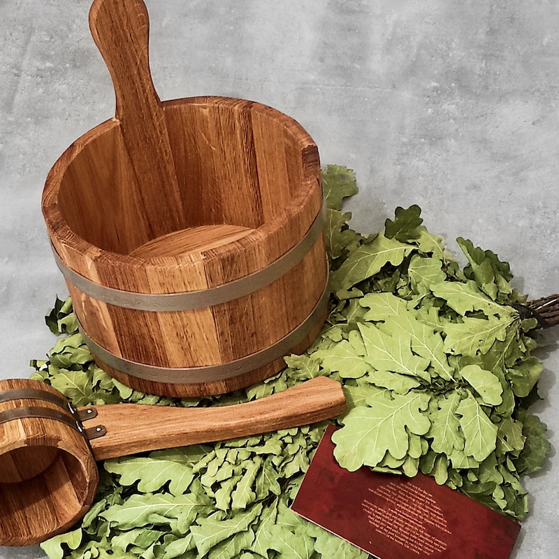 Wood Handle Sauna Bucket - Etsy UK