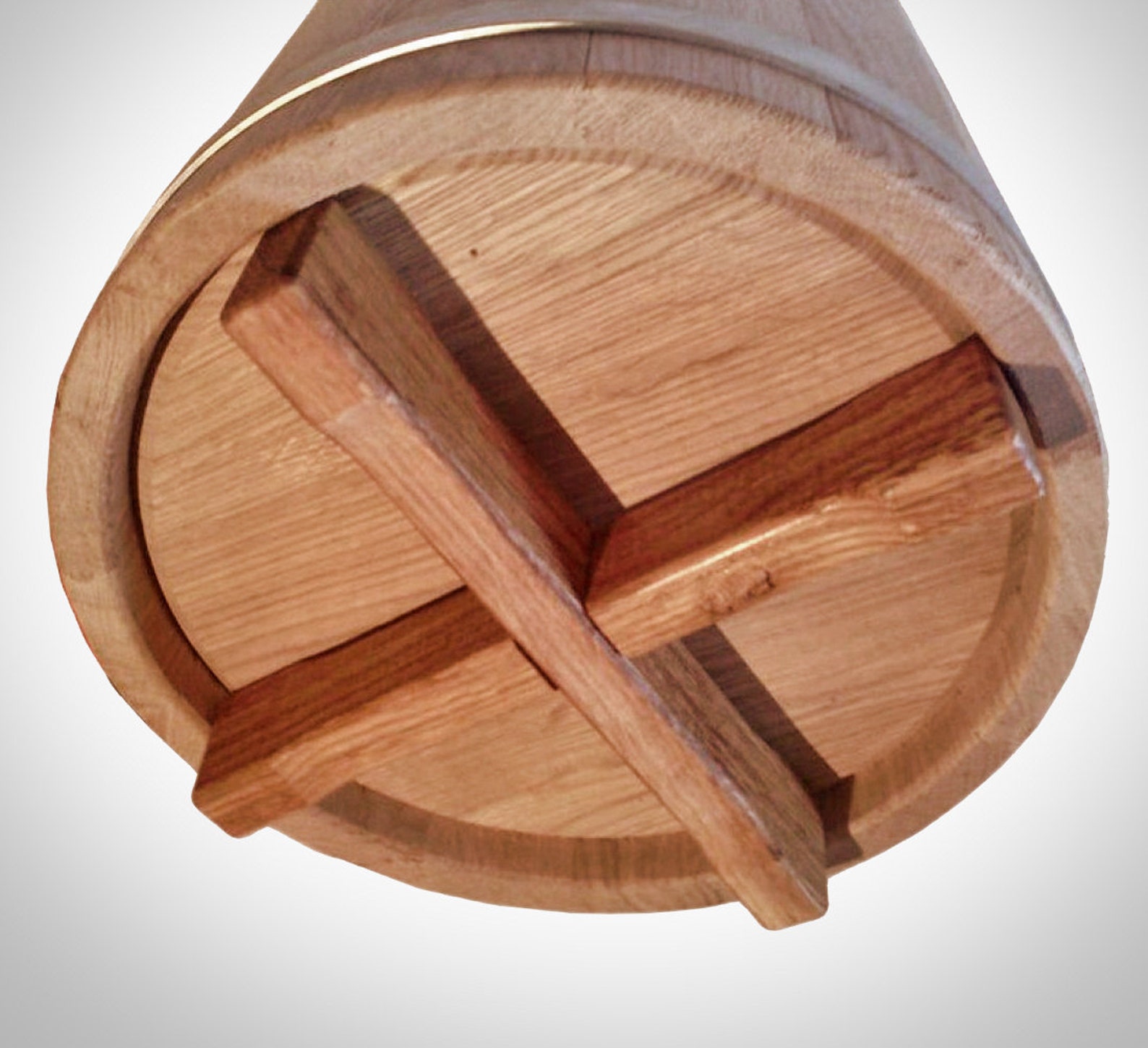 Oak Barrel 5L 15L 50L With Lid Stand Wooden Container - Etsy