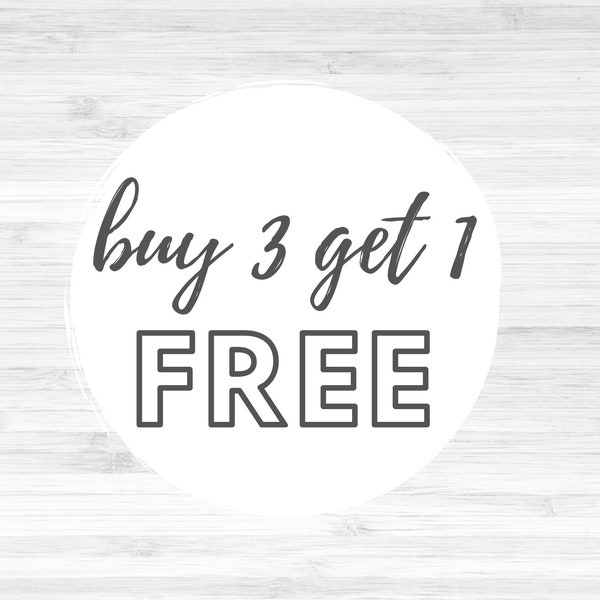 Buy 3 Get One Free - Etsy