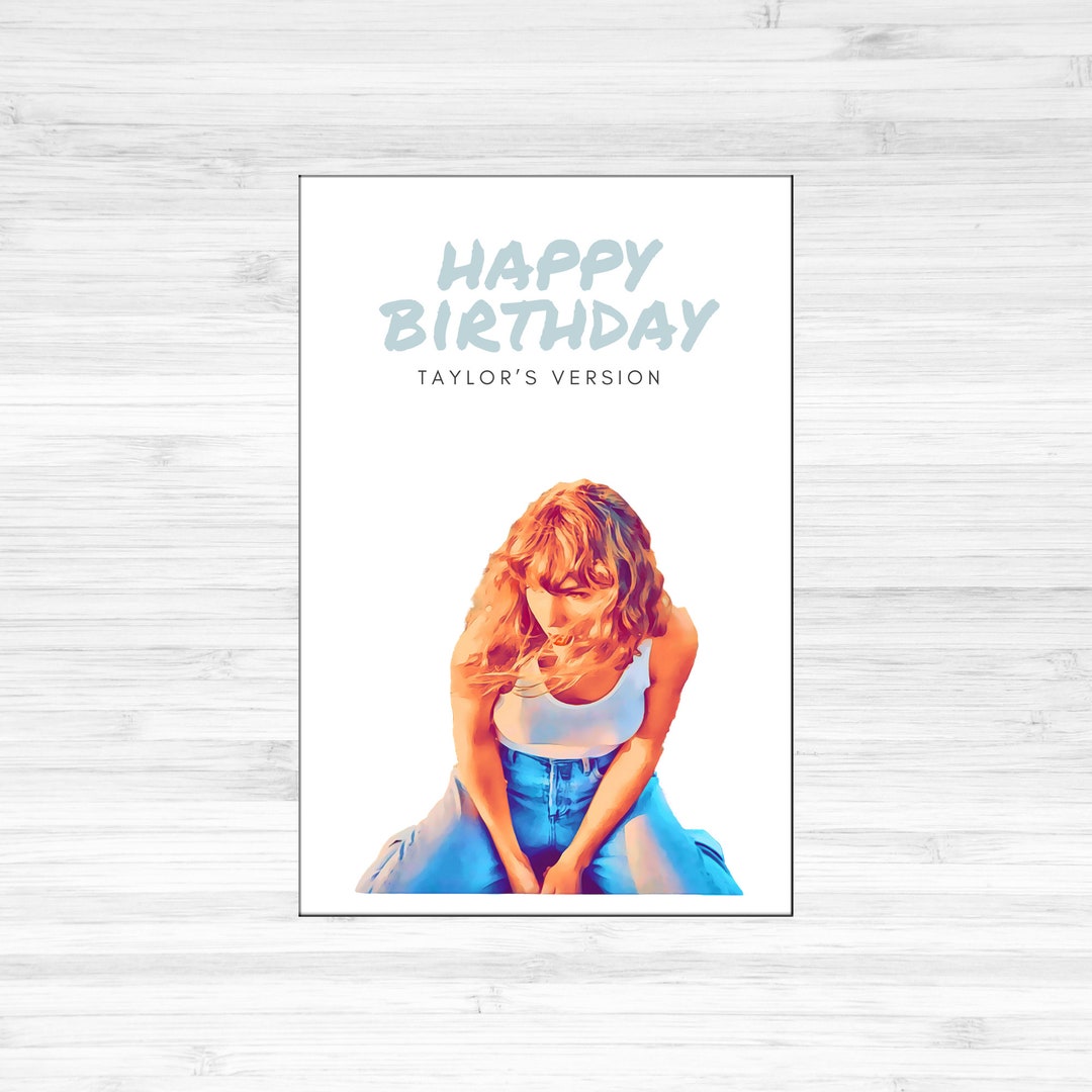 Happy Birthday Taylor's Version Inspired by & for Swifties - Etsy