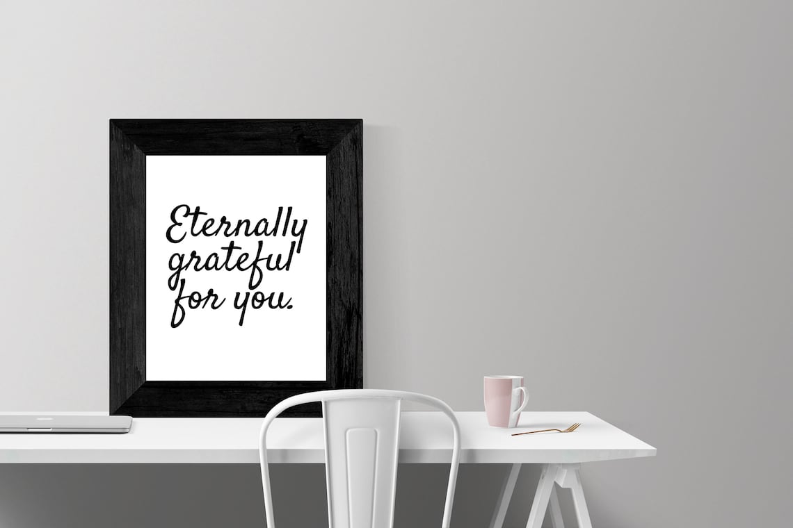 Eternally grateful for you love printable wall art decor | Etsy