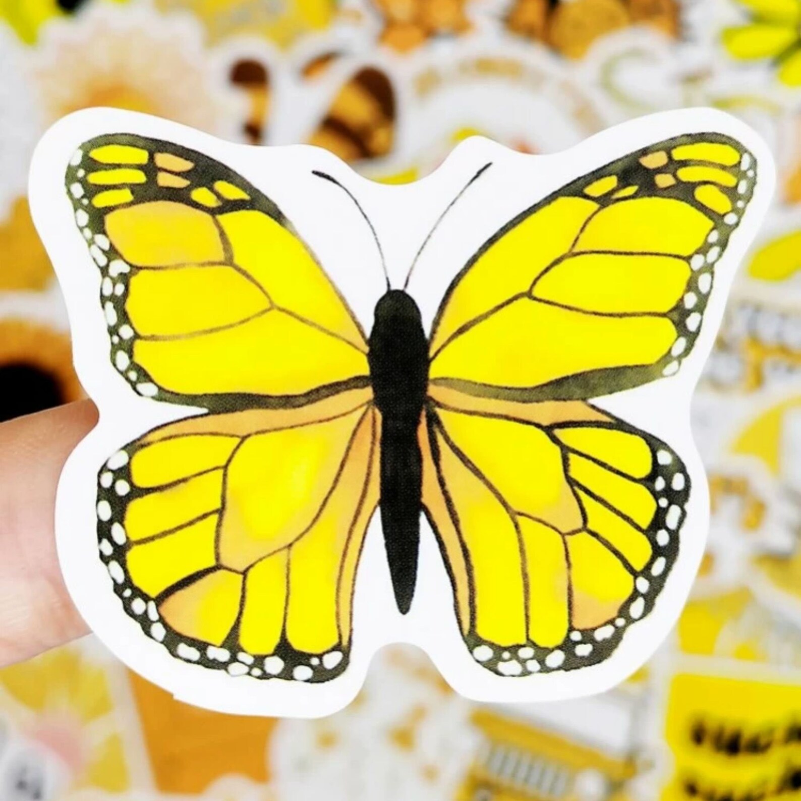 50 Pcs Yellow Cute Aesthetic VSCO Stickers Pack Water Bottle - Etsy