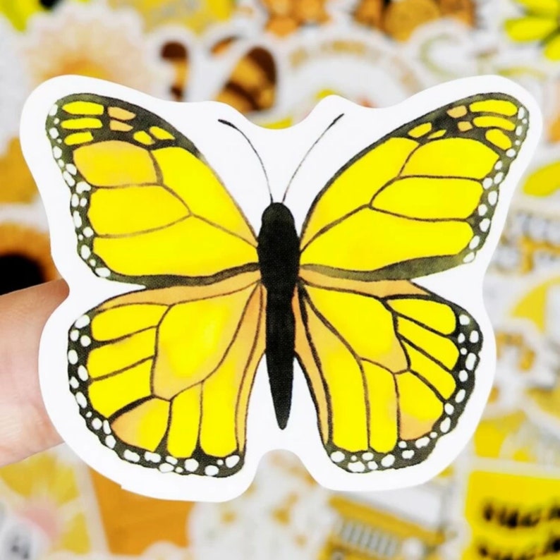 50 Pcs Yellow Cute Aesthetic VSCO Stickers Pack Water Bottle - Etsy