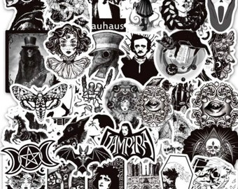 Goth Water Bottle Stickers - Etsy