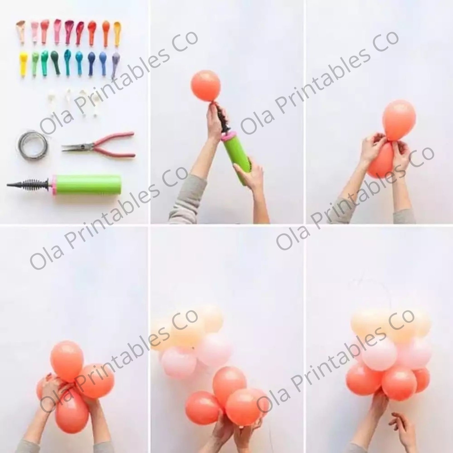 Rainbow Pastel Balloon Garland Arch Kit Unicorn Party Backdrop Etsy