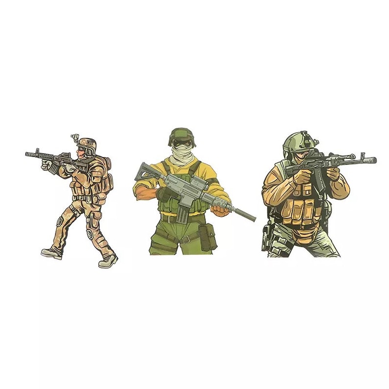 50 Pcs Military Sticker Pack Army Stickerpack Soldier Sticker - Etsy