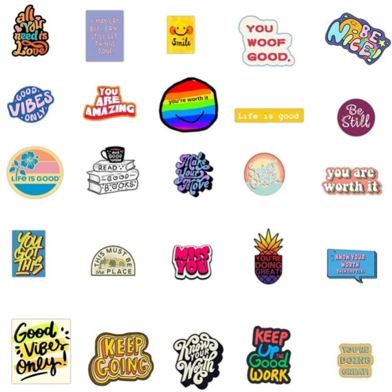 50 Pcs Motivational Quote Stickers Pack Funny Quotes Stickers Pack Positive Quotes Stickers Pack