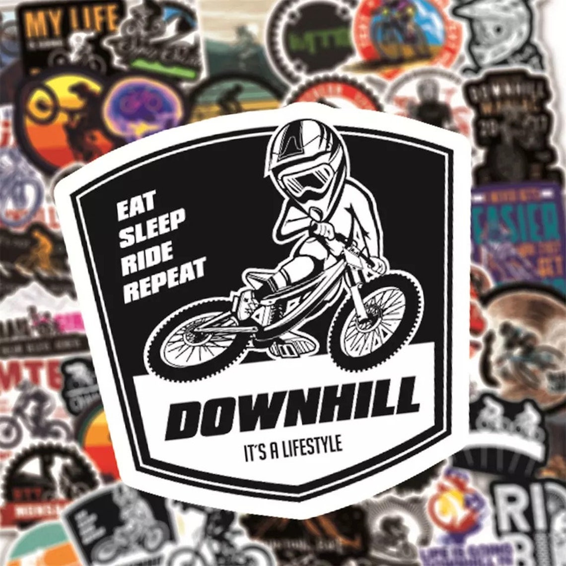 50 Pcs Mountain Bike Sticker Pack MTB Mountain Bicycle Outdoor - Etsy