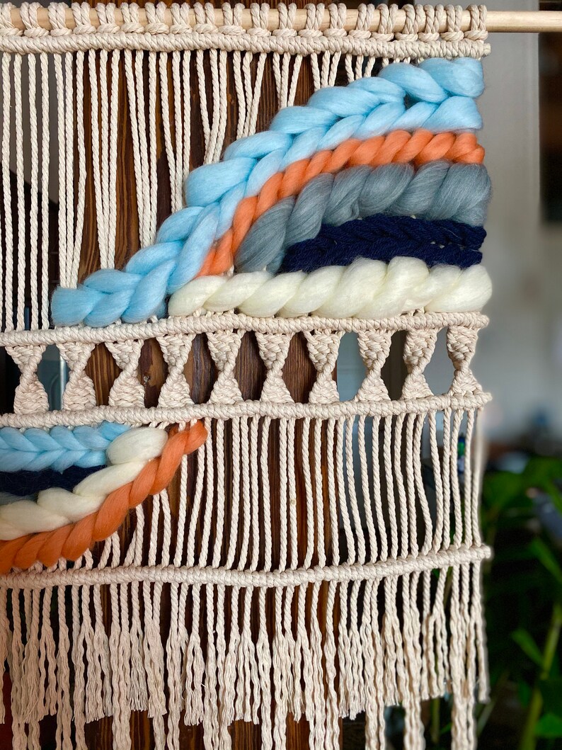 CUSTOM Large Macrame Wall Hanging Bohemian Woven Macrame Art | Etsy