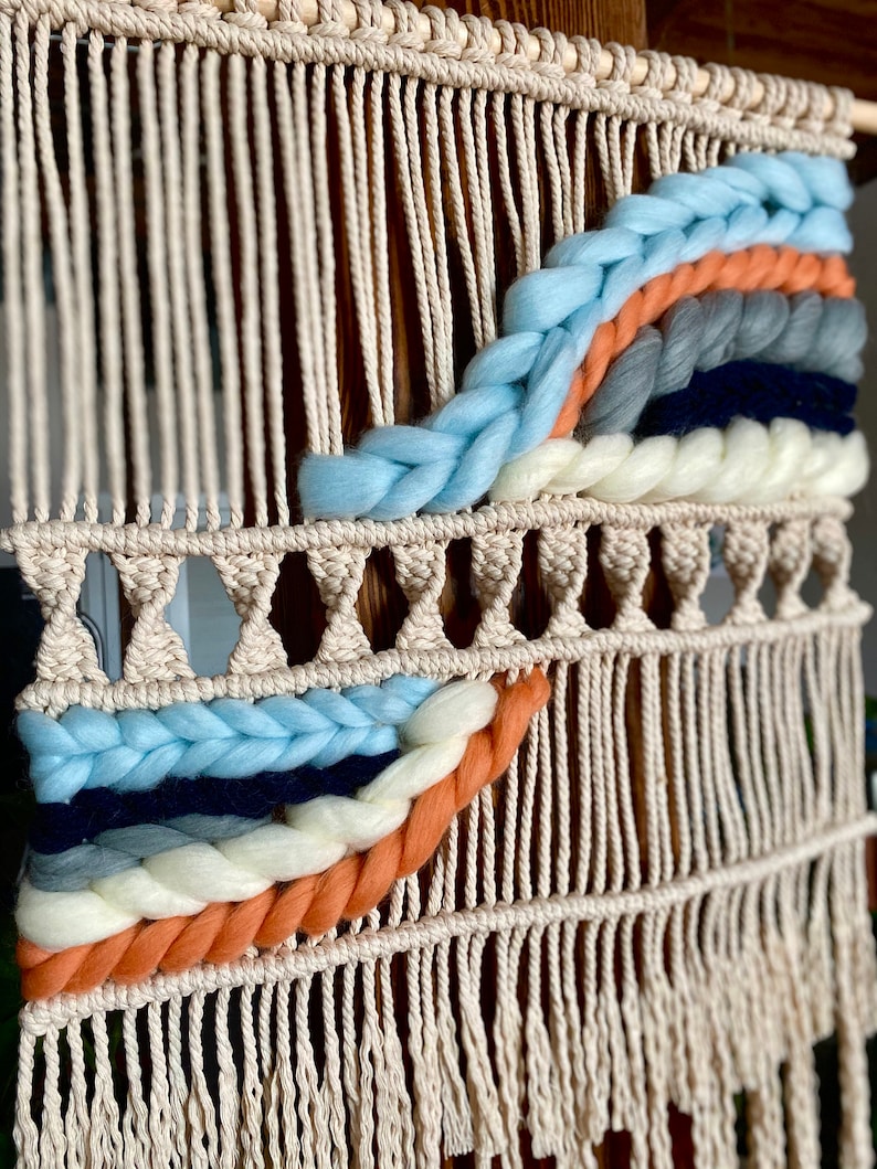 CUSTOM Large Macrame Wall Hanging Bohemian Woven Macrame Art | Etsy