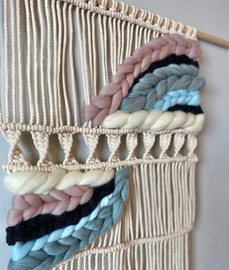 CUSTOM Large Macrame Wall Hanging Bohemian Woven Macrame Art | Etsy