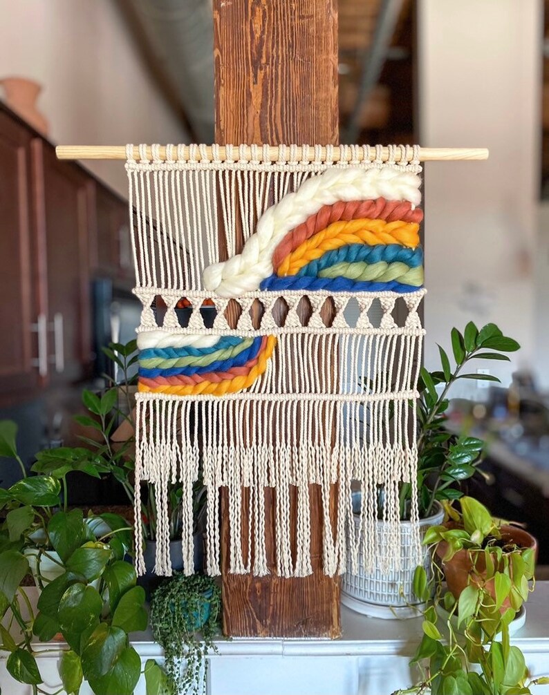 CUSTOM Large Macrame Wall Hanging Bohemian Woven Macrame Art | Etsy