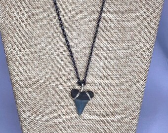 Fossilized Shark Tooth Necklace - Etsy
