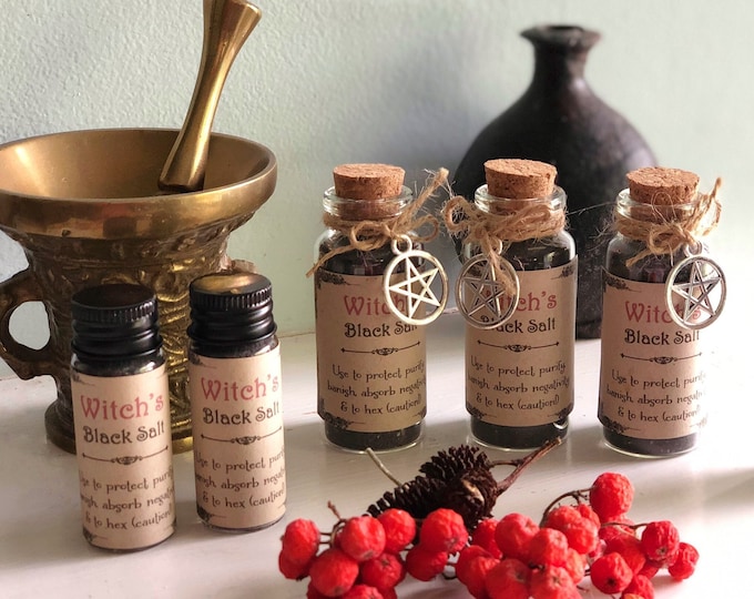 Witch's Black Salt for Rituals, Protection Spells, Banishing, Warding ...