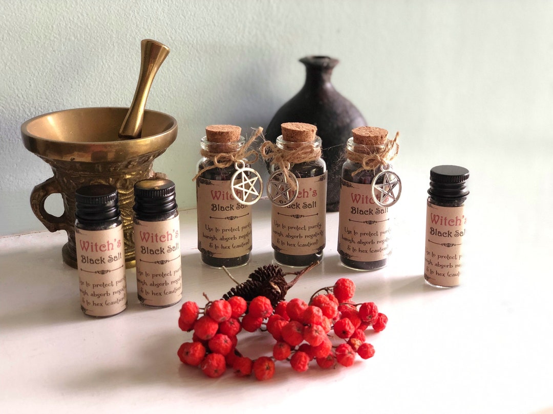 Witch's Black Salt for Rituals, Protection Spells, Banishing, Warding ...