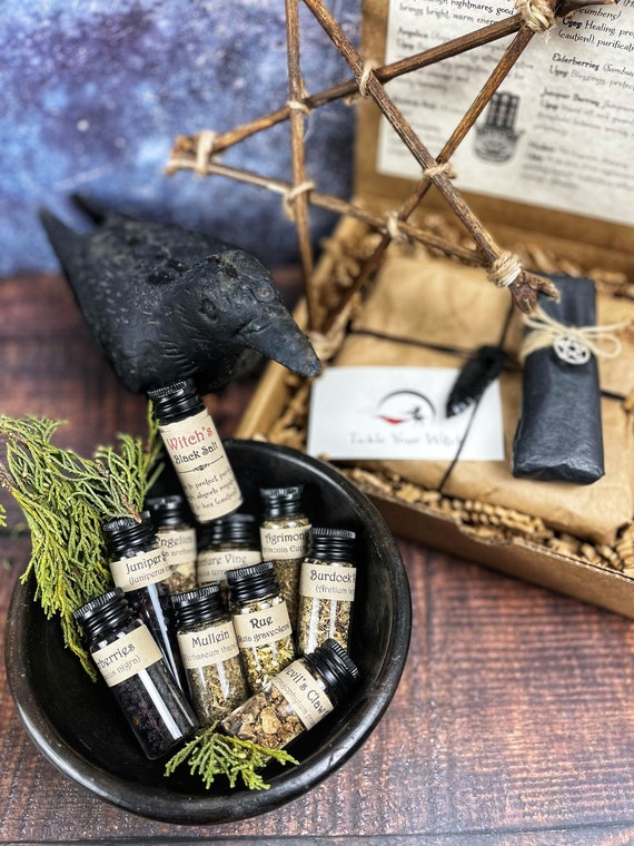 Witch's Protection Herb Kit 10 Essential Herbs for - Etsy