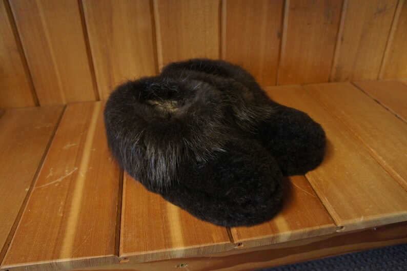 Real Fur Beaver Slippers For Women & Men sizes 5 to 12 | Etsy
