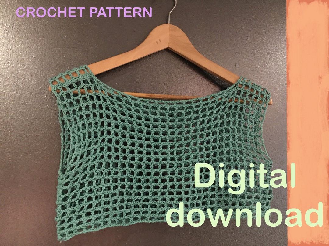 Crochet Mesh Top Pattern Digital Download - Etsy