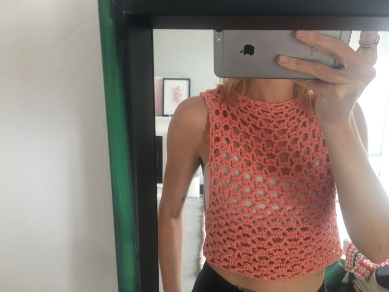 Crochet Cute Mesh Summer Top Pattern Digital Download - Etsy