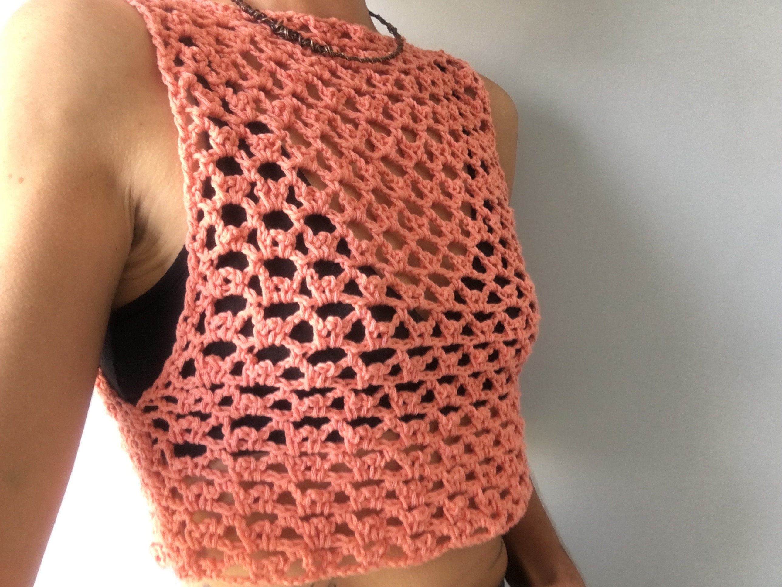 Crochet Cute Mesh Summer Top Pattern Digital Download - Etsy