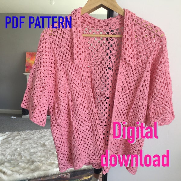 Granny Square Square Mens Shirt - Etsy