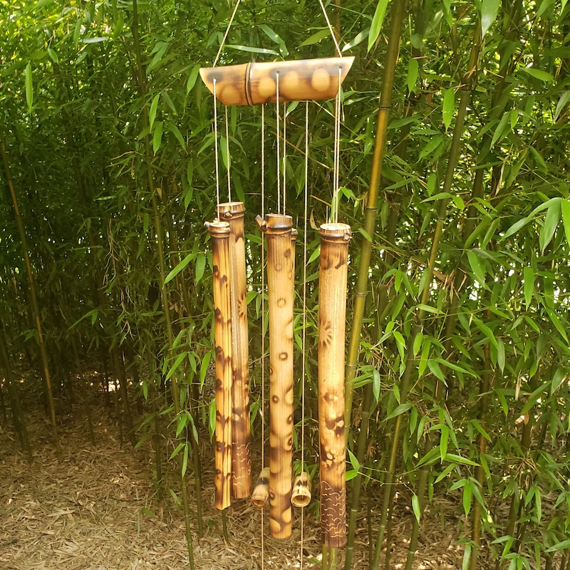 Bamboo Wind Chimes - Etsy