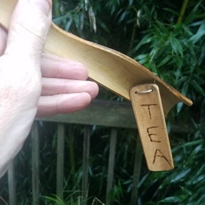 Tea Bag Press Spoon Squeezer, Natural Bamboo for Hot Tea and Cool ...