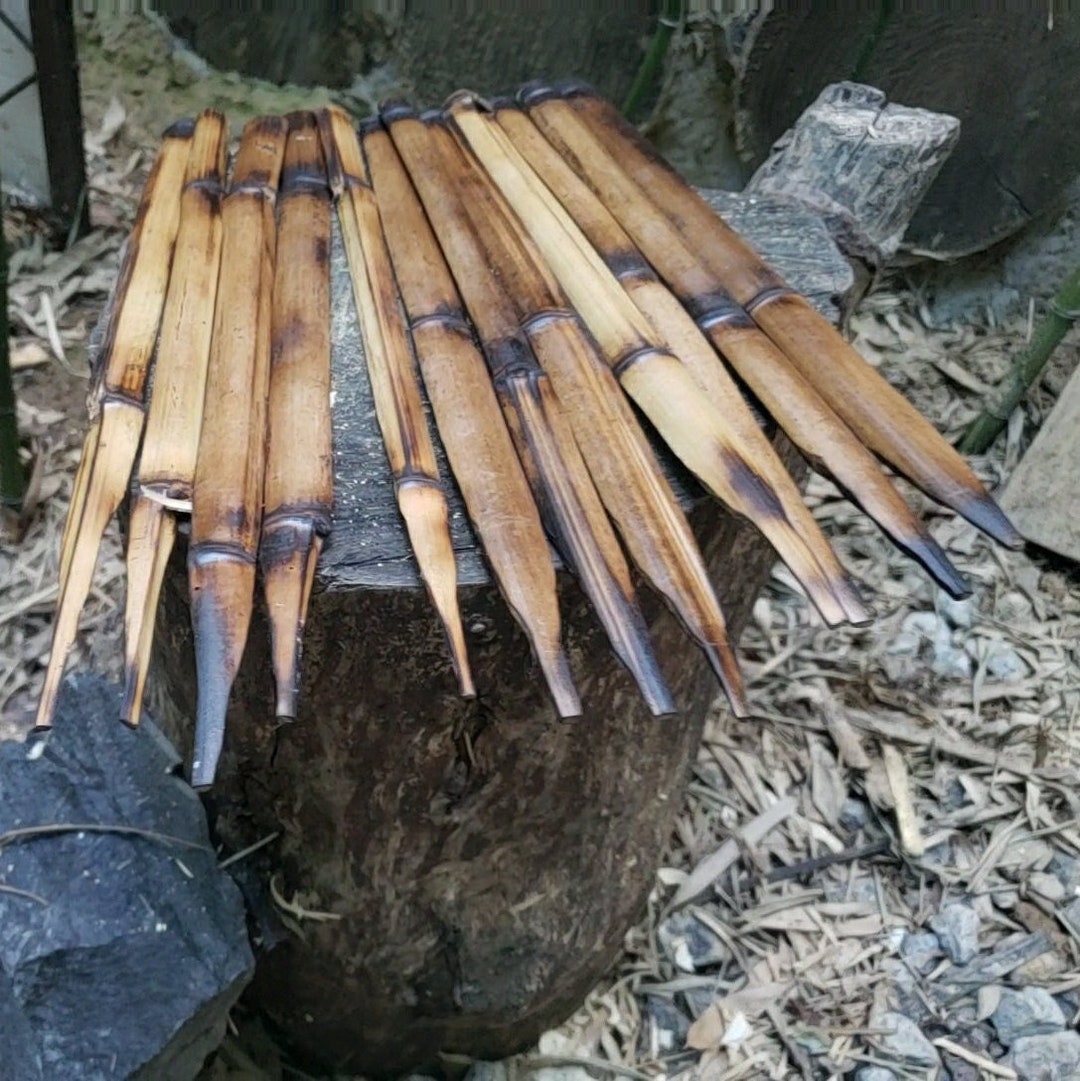 1 Doz Small Bamboo Plant Stakes for Greenhouse Starters, Garden ...