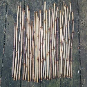 12 Heat Treated Bamboo Sticks for Diy Crafts, Home Improvement or ...