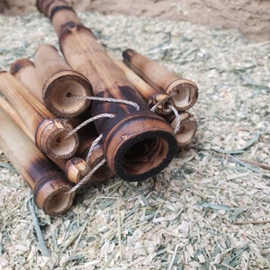 Hand-held Bamboo Wind Chime Rattle, Natural Percussion Instrument for ...