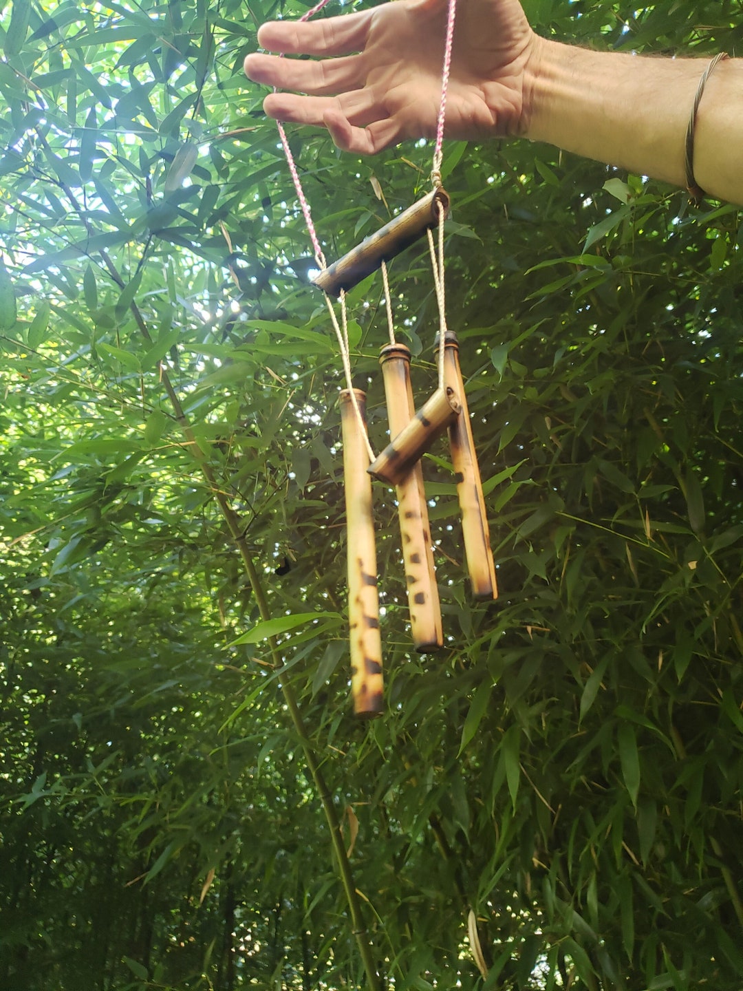 Bamboo Wind Chime Necklace, Portable Personal Natural Zen Sound Therapy ...