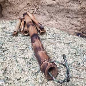 Hand-held Bamboo Wind Chime Rattle, Natural Percussion Instrument for ...