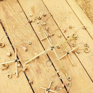 Action Mobile, Kinetic Art Sculpture of Natural Bamboo, Made in USA for ...