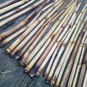 12 Heat Treated Bamboo Sticks for Diy Crafts, Home Improvement or ...