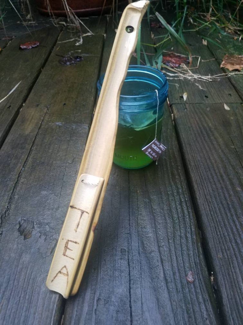 Tea Bag Press Spoon Squeezer Natural Bamboo for Hot Tea and - Etsy