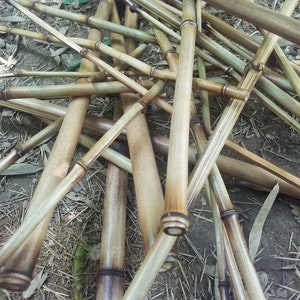 12 Heat Treated Bamboo Sticks for Diy Crafts, Home Improvement or ...